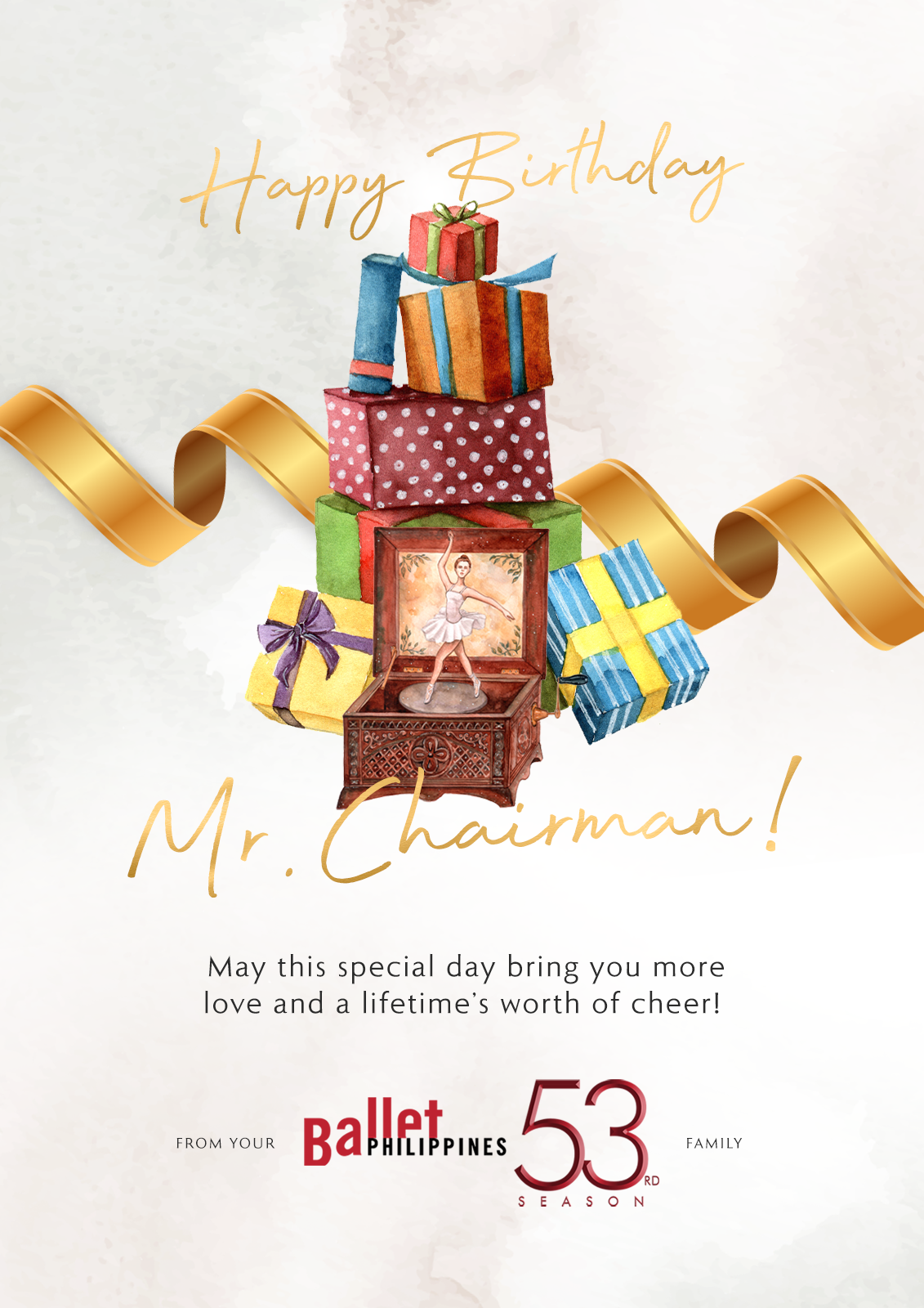 Happy Birthday, Mr. Chairman! – Ballet Philippines Happy Birthday, Mr. Chairman! – Ballet Philippines
